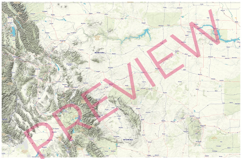 Printed large poster – 72"x48" Top laminated with DRY ERASE Overlamina ...