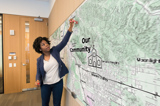 Custom Church Map Mural Laminated – Customaps